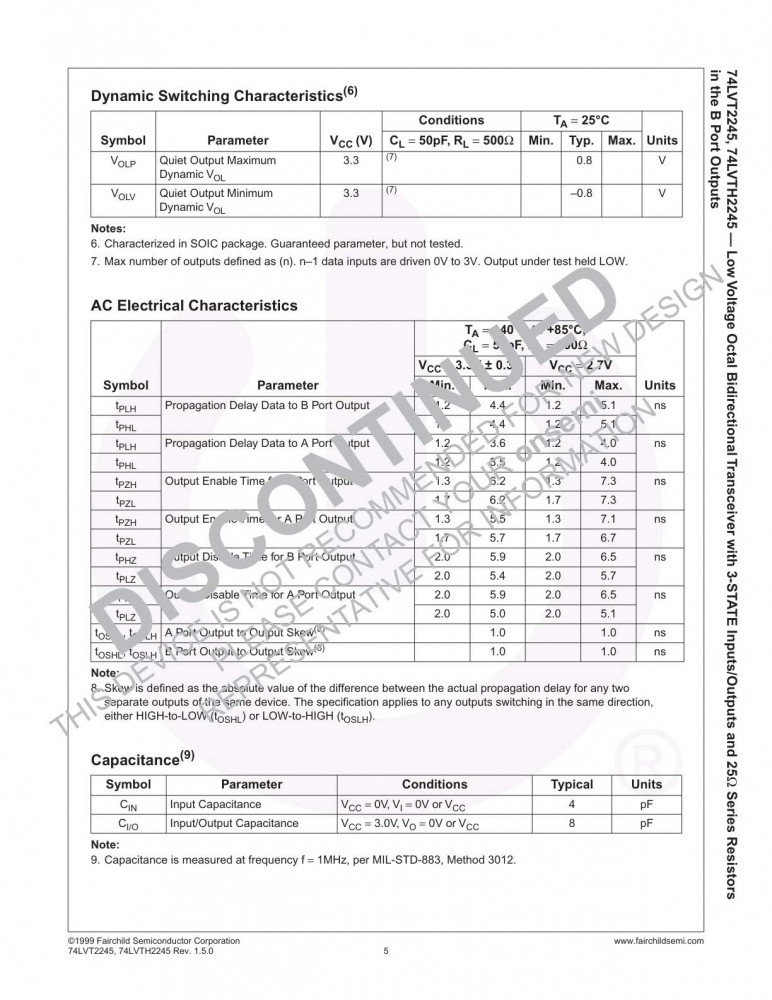 74LVTH2245 datasheet page 6