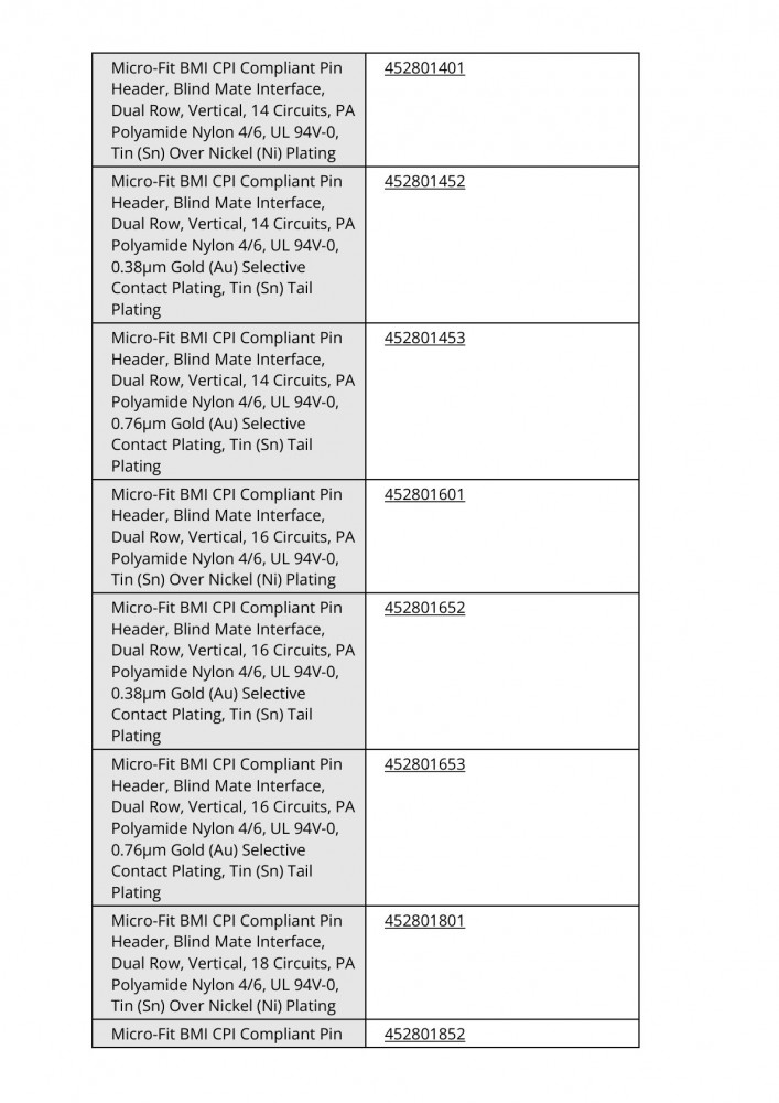 Tooling specification preview, page 5