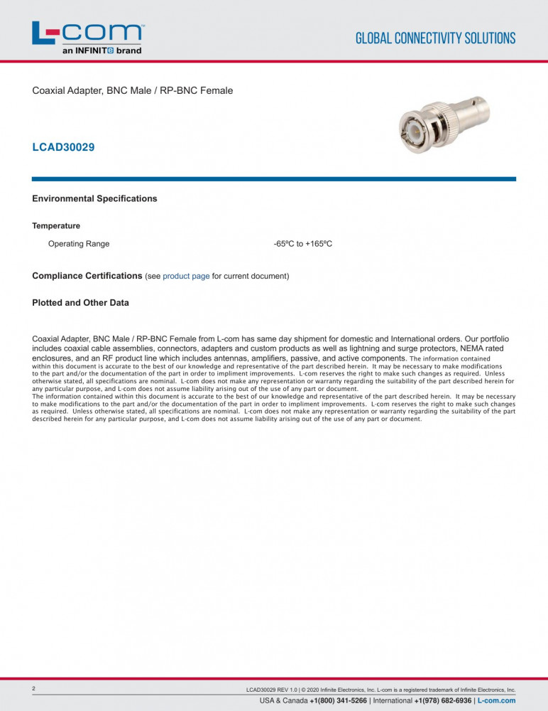 L-com LCAD30029 datasheet page 2