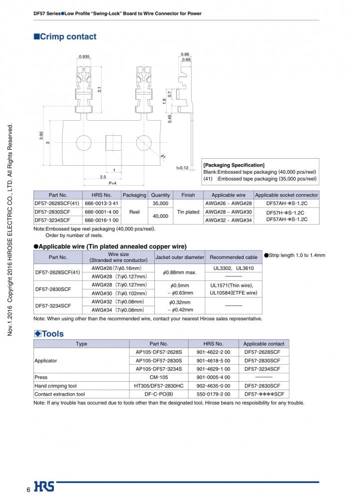 HRS DF57 datasheet page 6
