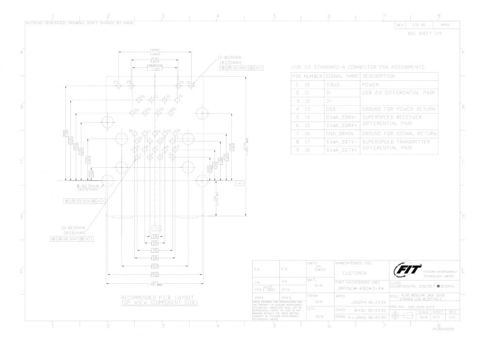 FOXCONN JMP1NU1-RB3M3-4F drawing sheet 4