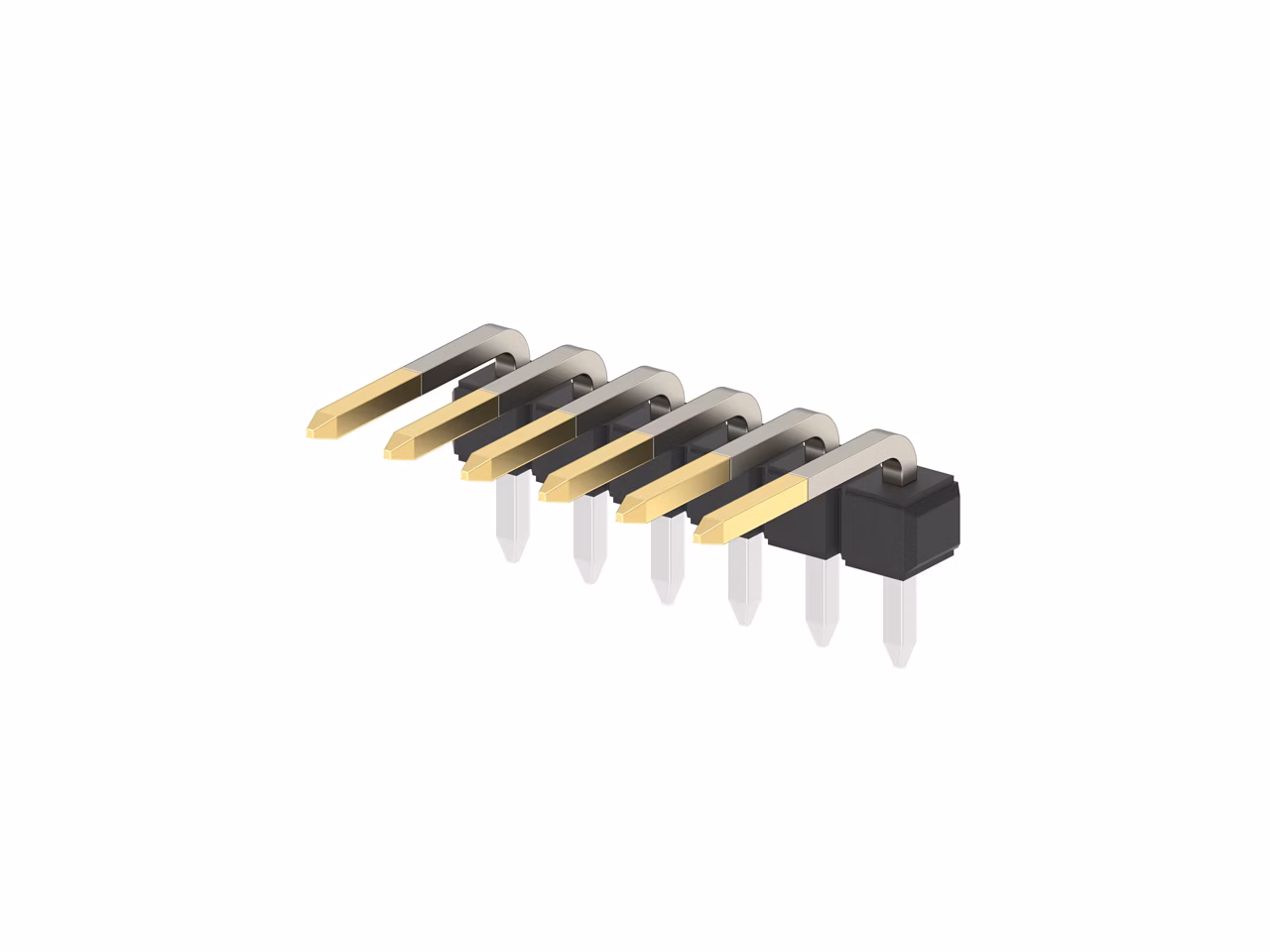 KK 254 Breakaway Header, Right-Angle, 6 Circuits, 0.38µm Gold (Au) Plating, Mating Pin Length 9.17mm, Bag for sale