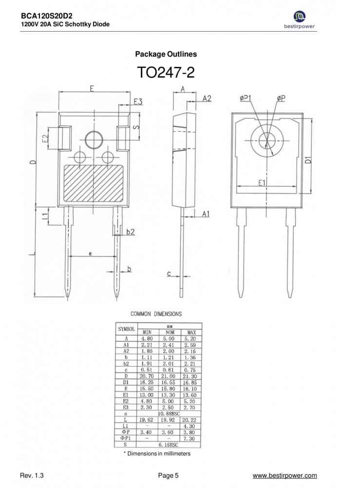 BCA120S20D2 datasheet page 5