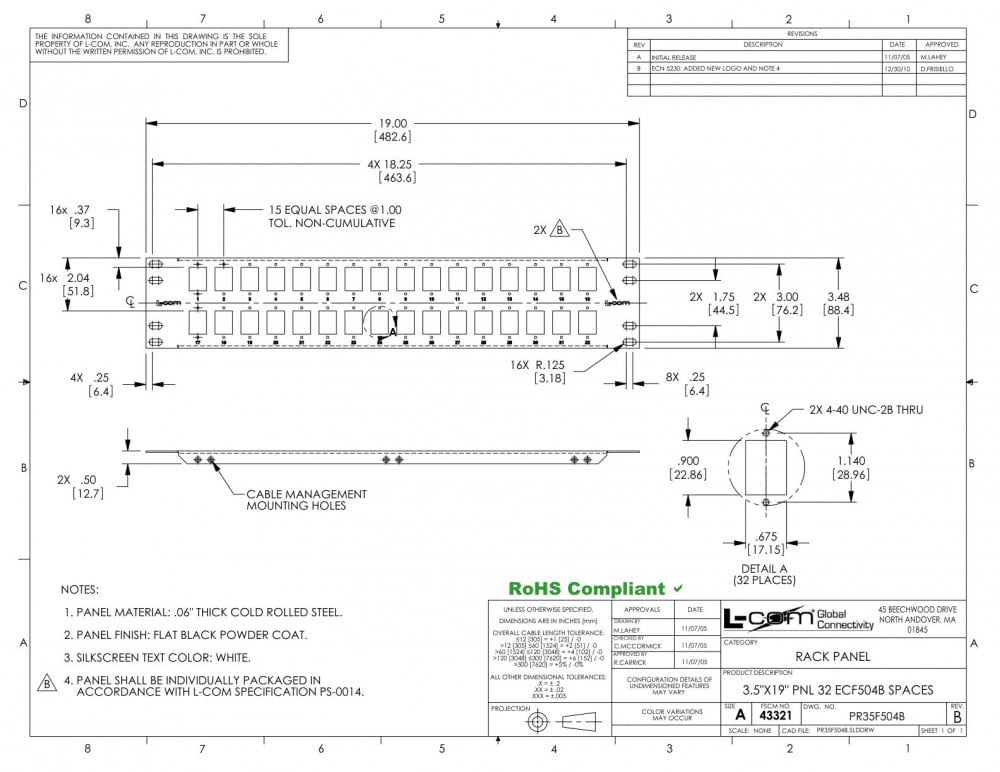 PR35F504B technical document preview