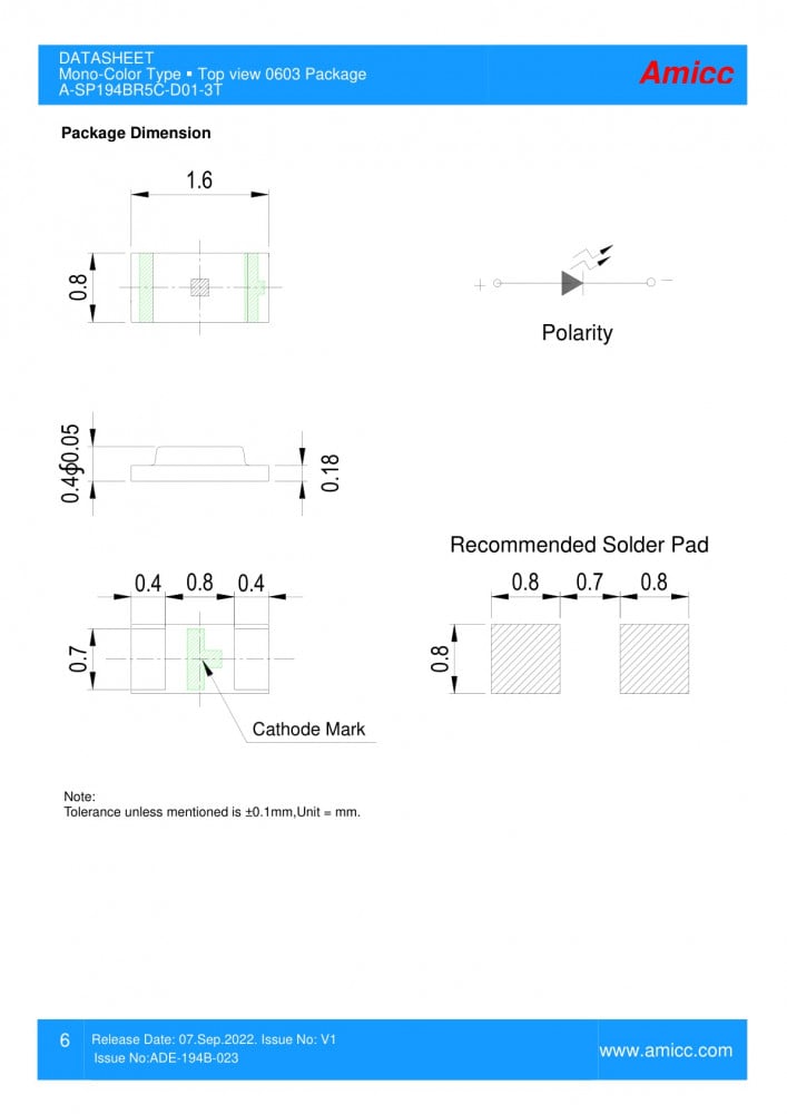 A-SP194BR5C-D01-3T datasheet page 6