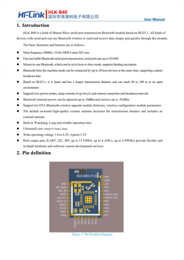 HLK-B40 manual page 4
