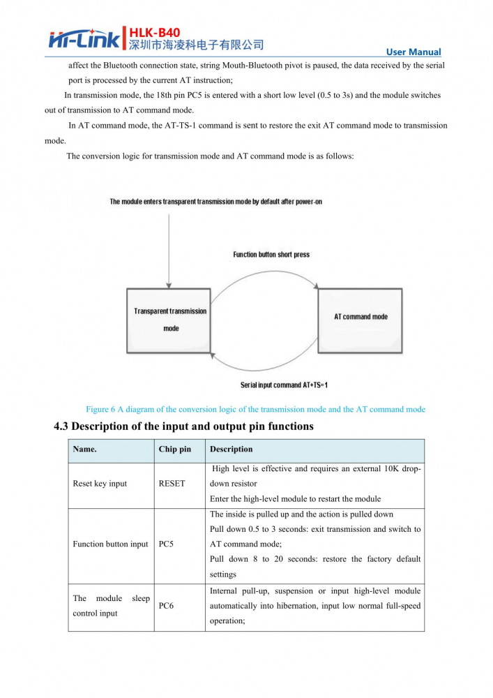 HLK-B40 manual page 9