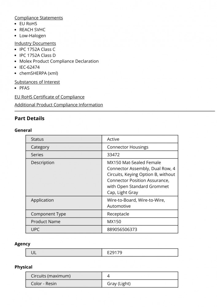 MOLEX 334724002 technical document image 2