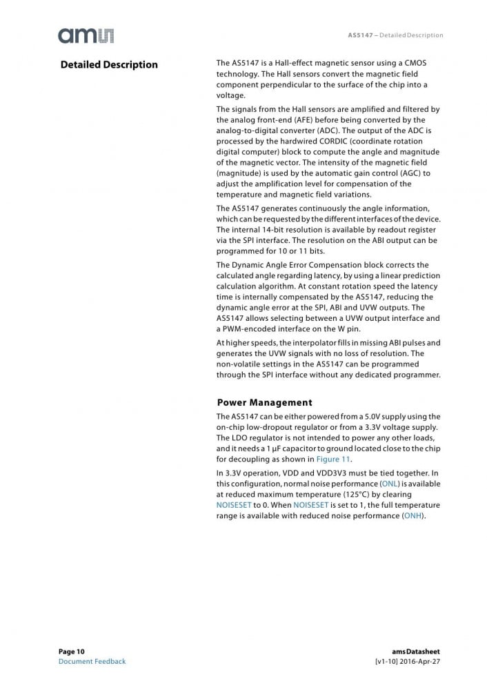 AS5147 datasheet page 10