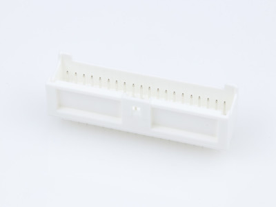 MicroClasp Vertical Header, 2.00mm Pitch, Dual Row, Through Hole, Gold Flash (Au) Plating, 16 Circuits, without PCB Locator