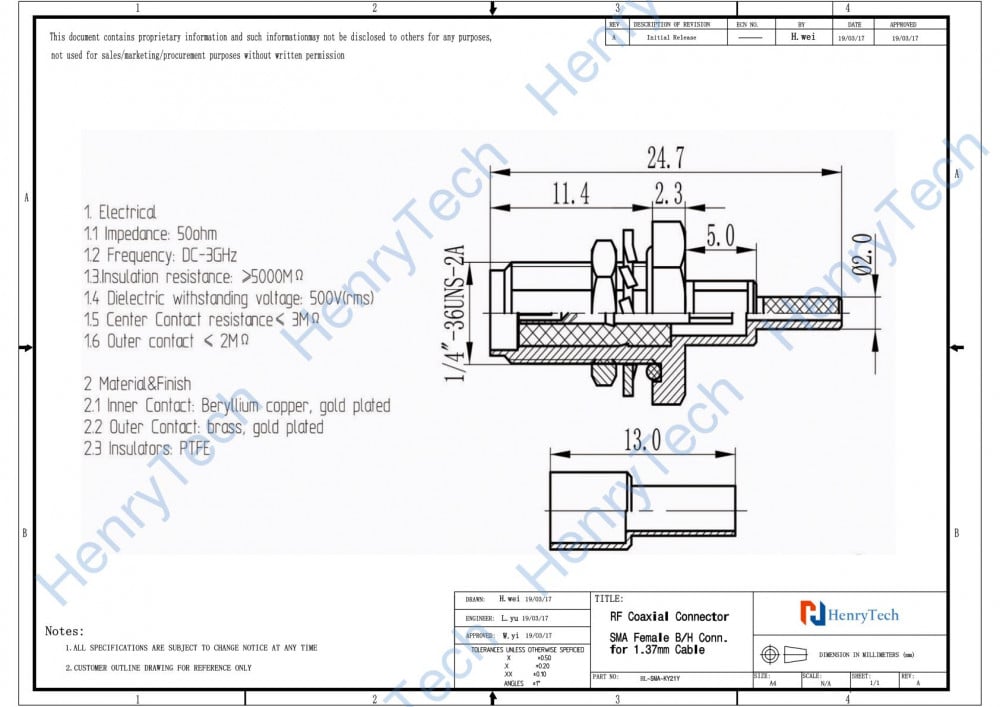 HL-SMA-KY21Y technical document preview
