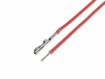 Pre-Crimped Lead Squba 1.8 Male-to-Pigtail, Tin (Sn) Plating, 150.00mm Length, 24 AWG, Black