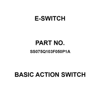 E-Switch SS075Q103F050P1A Limit Switch for sale