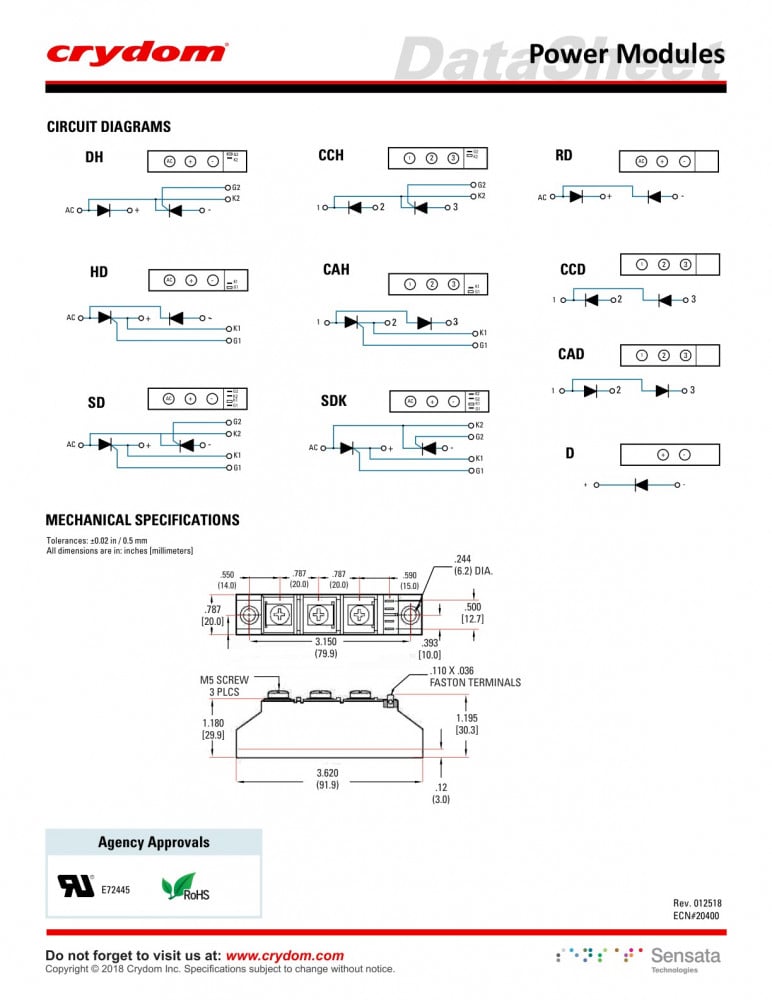 F18 Series datasheet page 2
