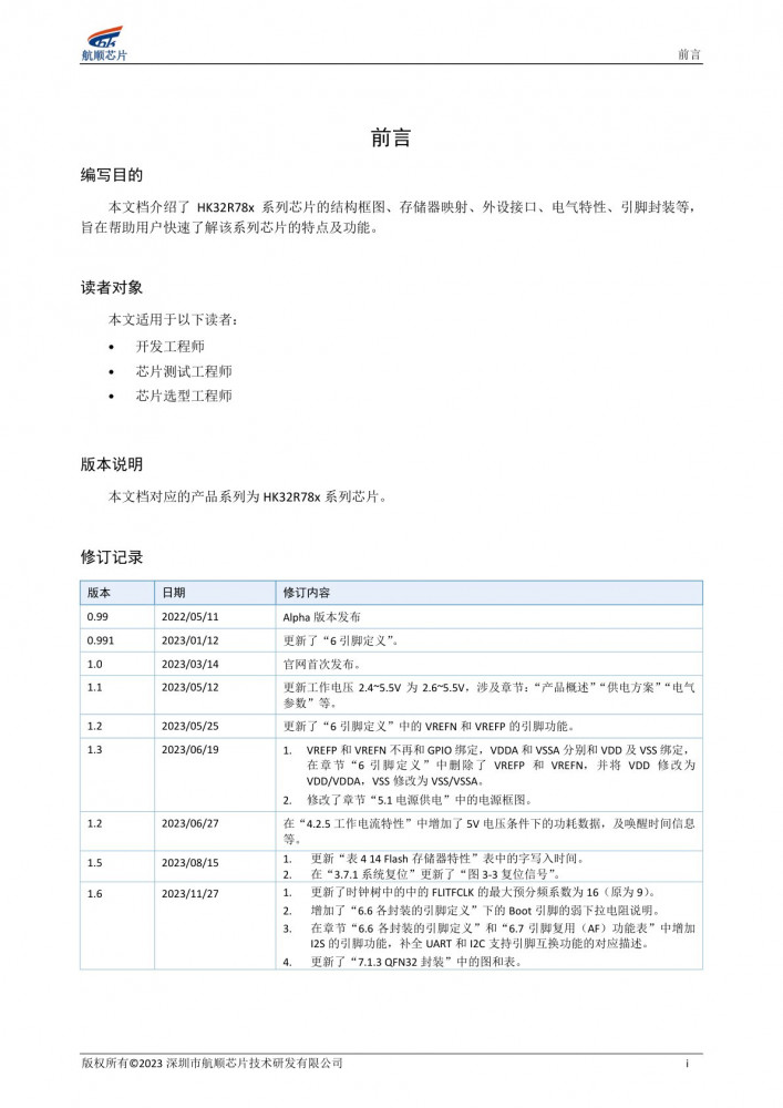 HK32R78x datasheet page 2