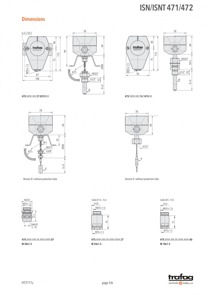 Trafag 471/472 technical document, page 5
