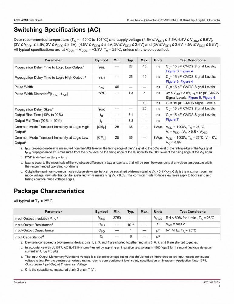 ACSL-7210 datasheet page 6