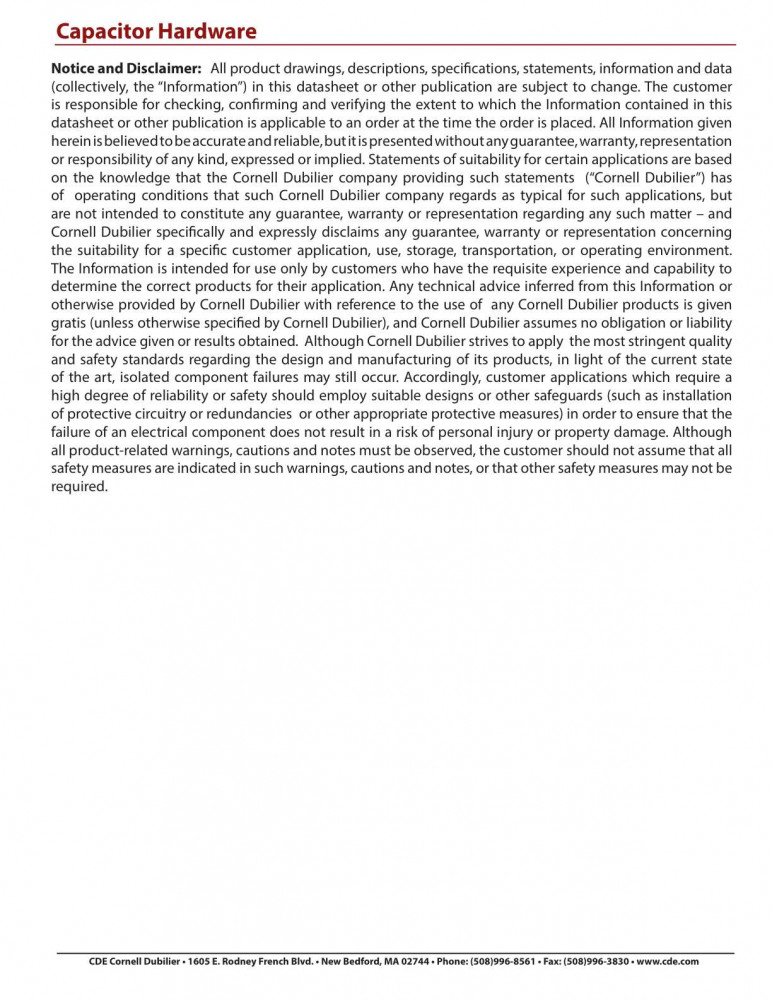 Technical document page 3 for bracket and mounting hardware