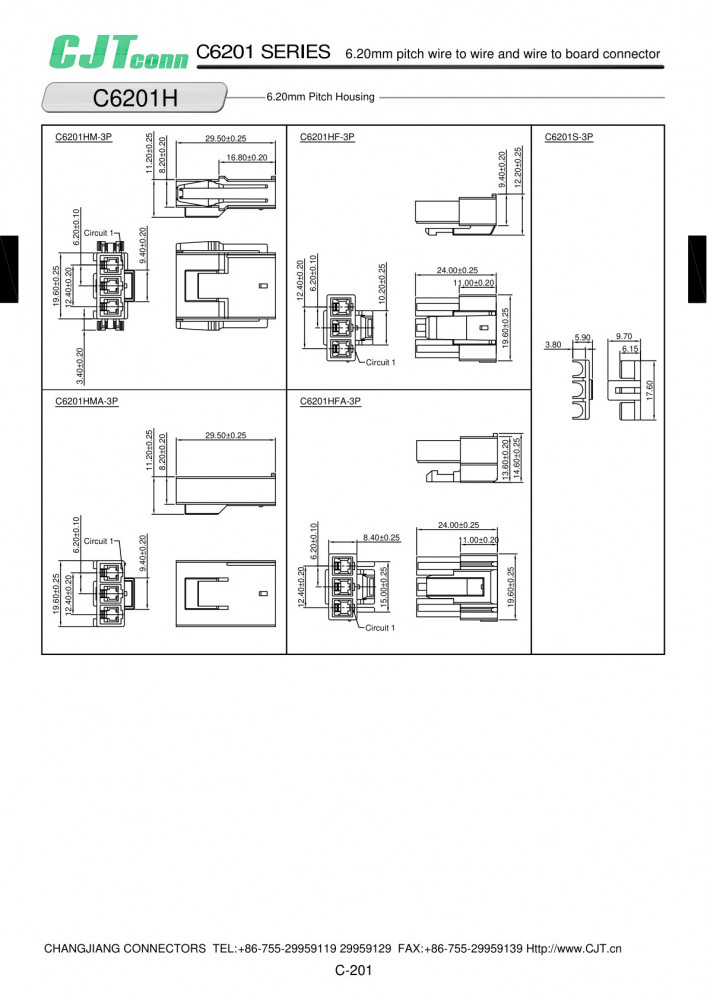 CJT C6201WV technical document page 5