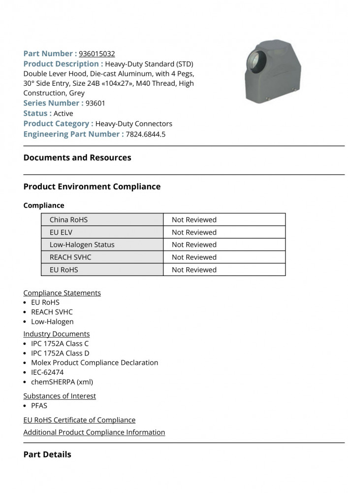 MOLEX 936015032 product document image 1