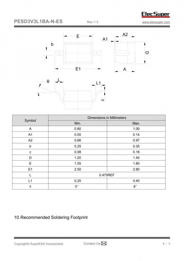 PESD3V3L1BA-N-ES datasheet page 5
