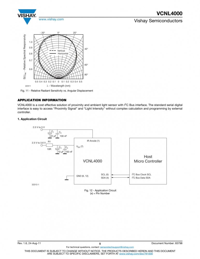 VCNL4000 datasheet page 5