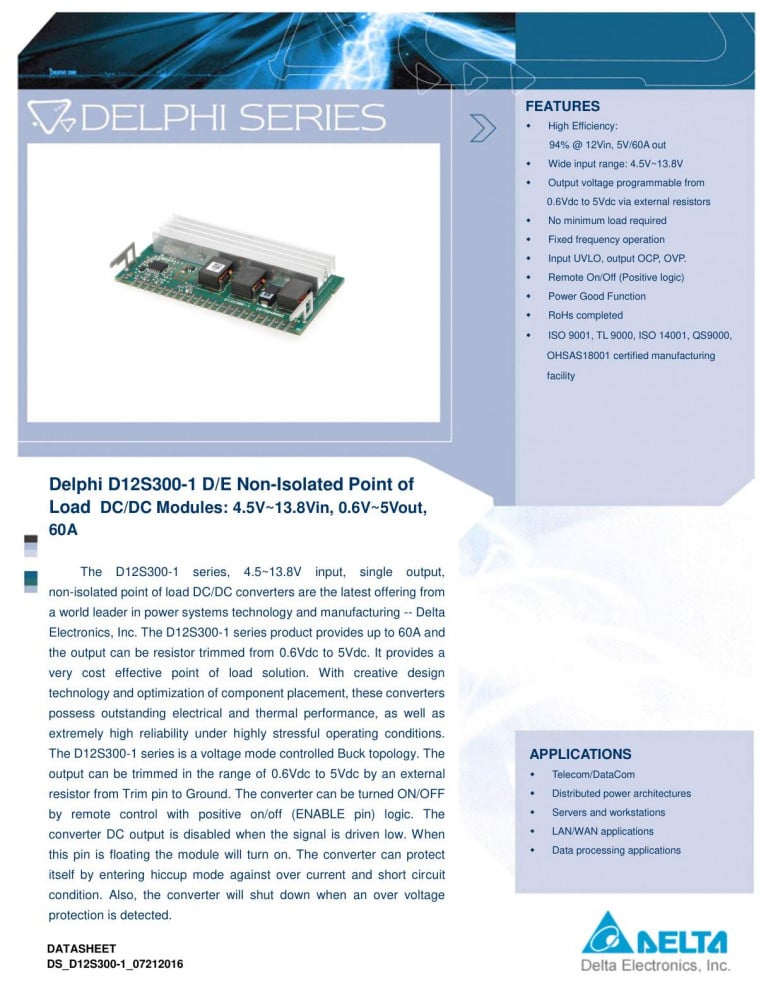 D12S300-1 C datasheet page 1
