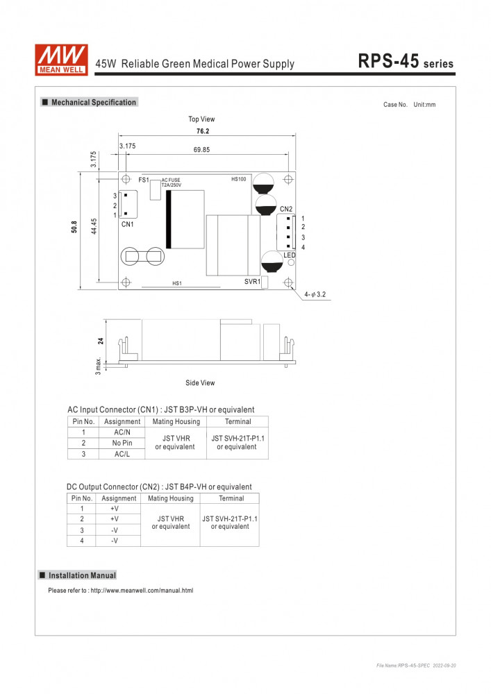 RPS-45 technical document page 4