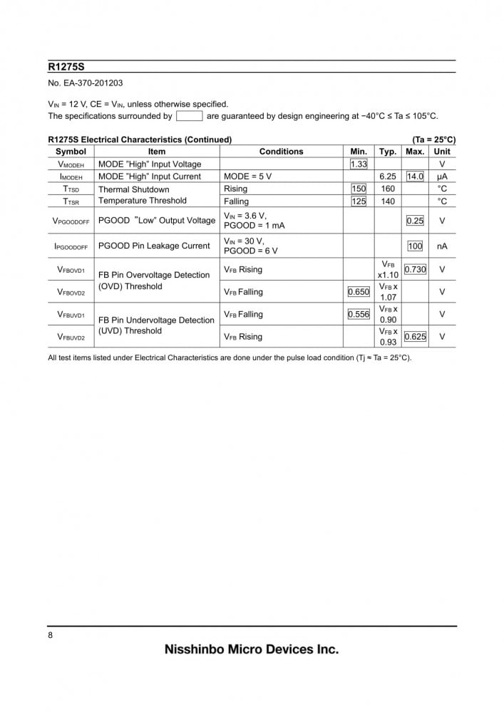 R1275S datasheet page 8