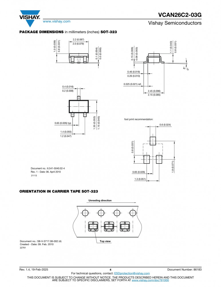 VCAN26C2-03G datasheet page 4