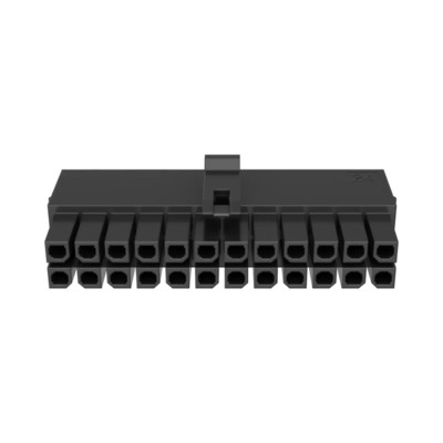 Micro-Fit+ Receptacle Housing, Dual Row, 24 Circuits, UL 94V-0, Low-Halogen, Black for sale