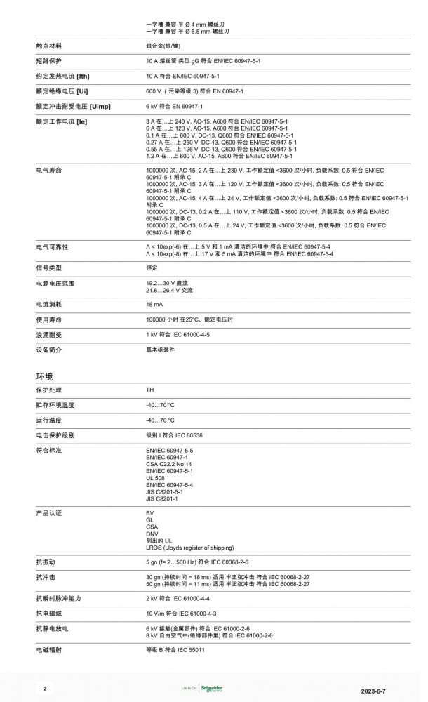 ZB4BW0B11 technical document page 2