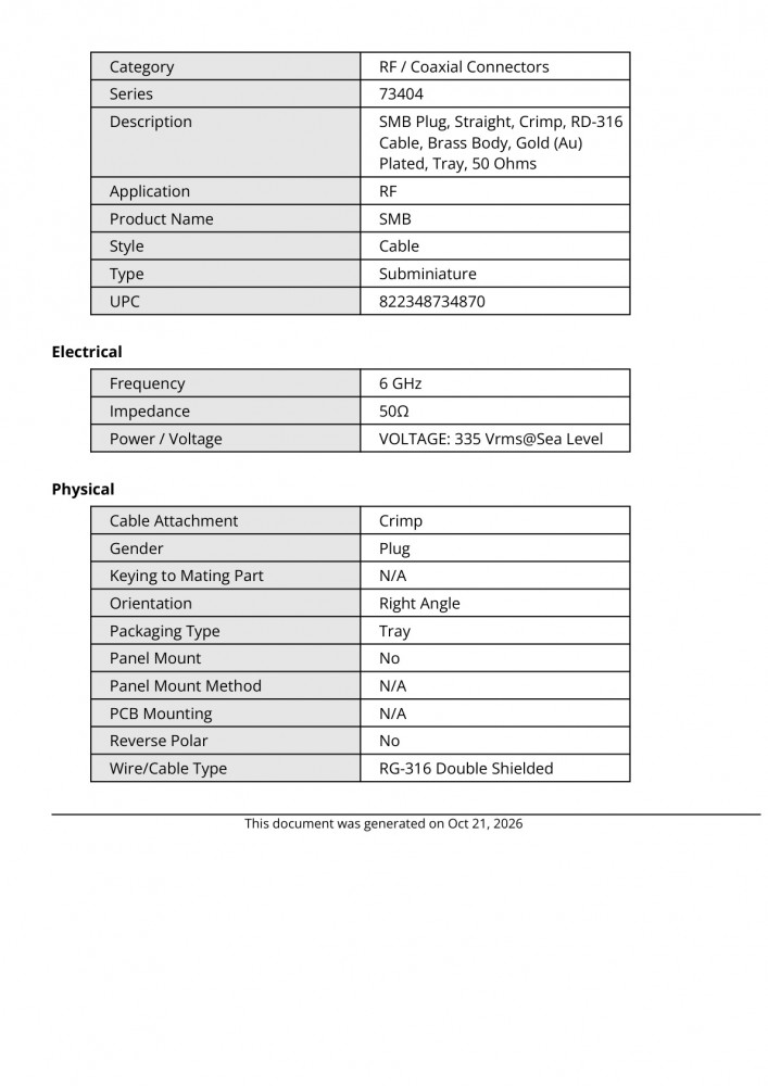 MOLEX 734040290 document image, page 2