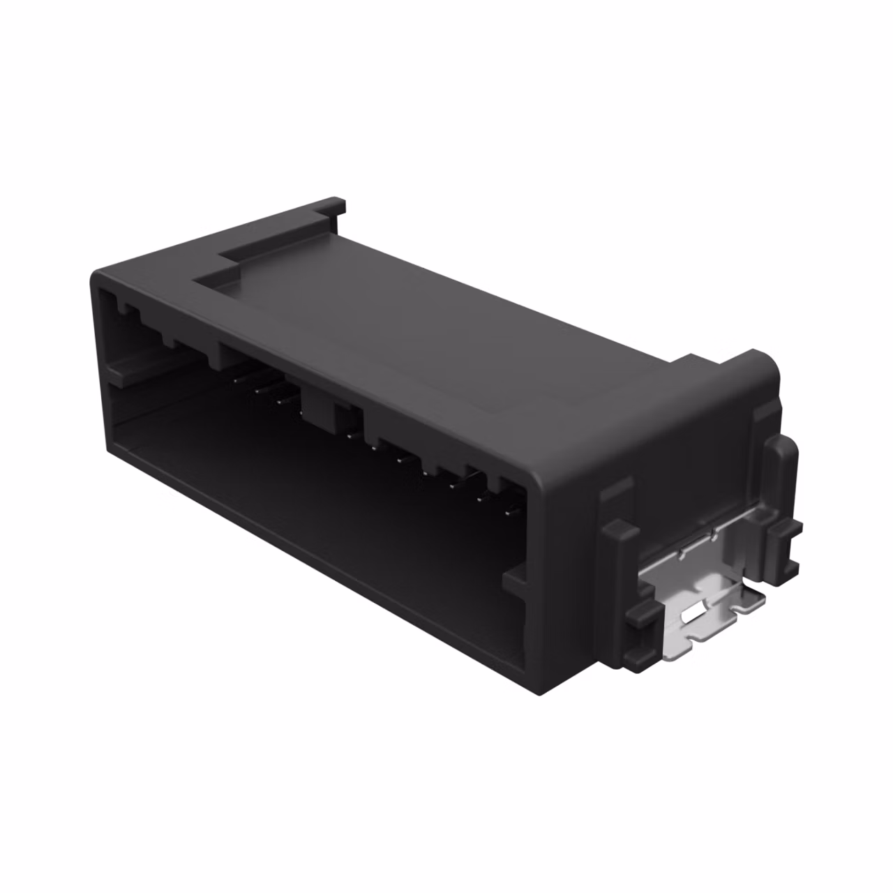 Mini50 Unsealed Header, UL 94 HB, Right-Angle, SMT, Dual Row, 24 Circuits, Tin (Sn) Plating, Polarization Option C, Dark Gray, Tape and Reel for sale