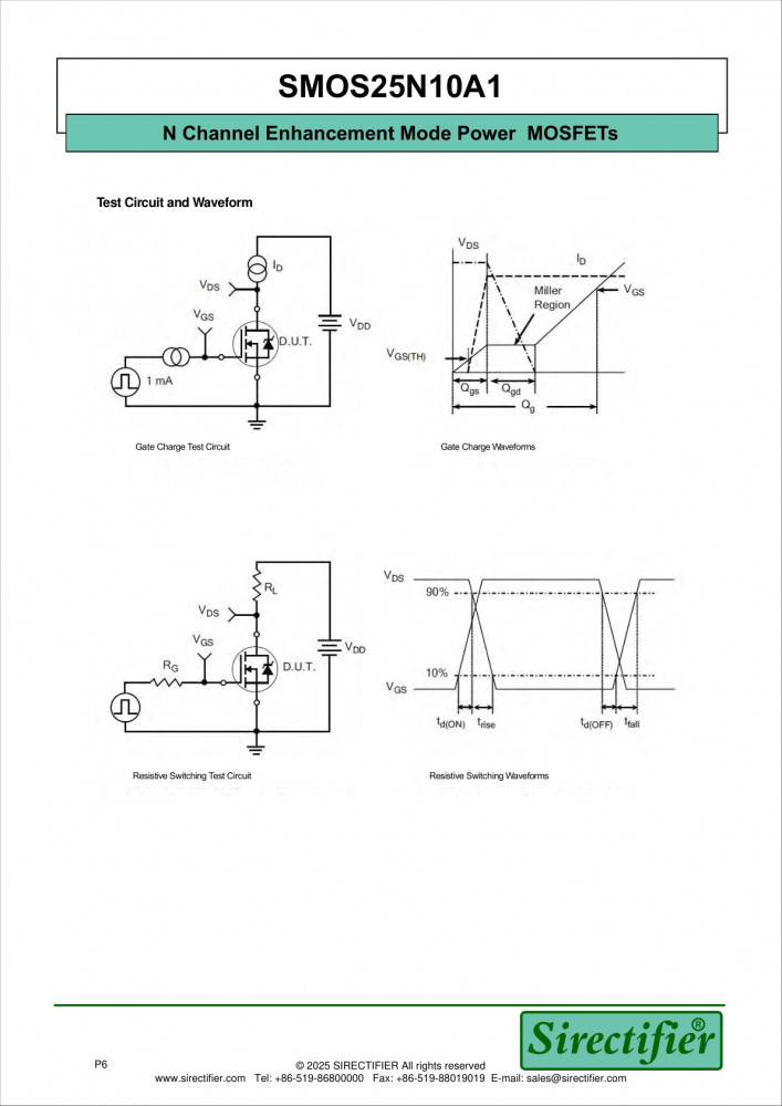 SMOS25N10A1 datasheet preview, page 6