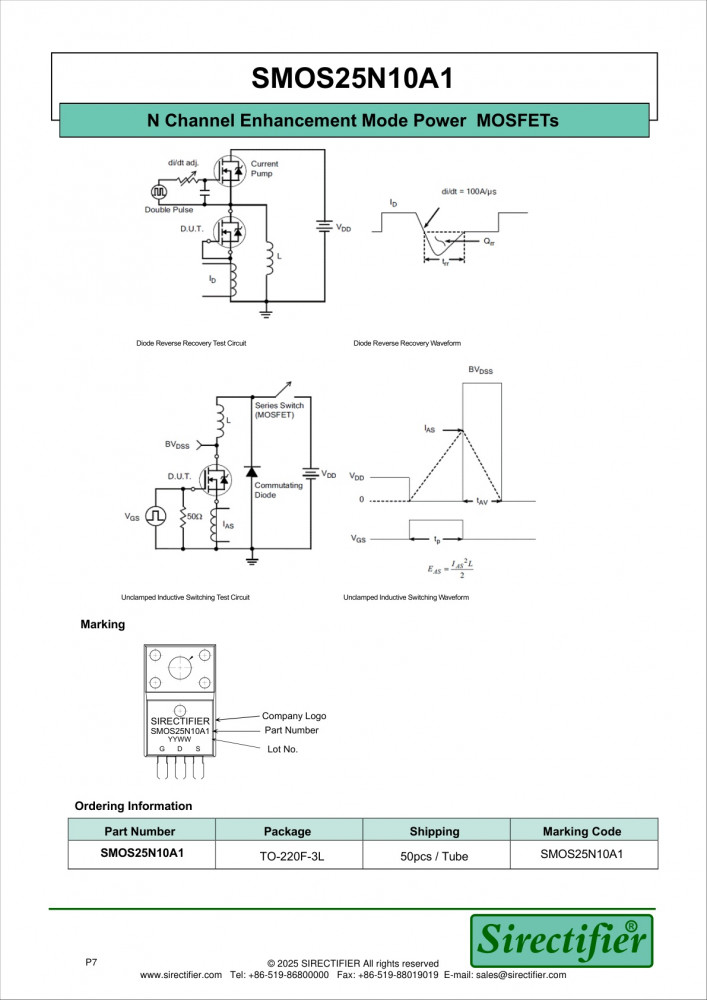 SMOS25N10A1 datasheet preview, page 7