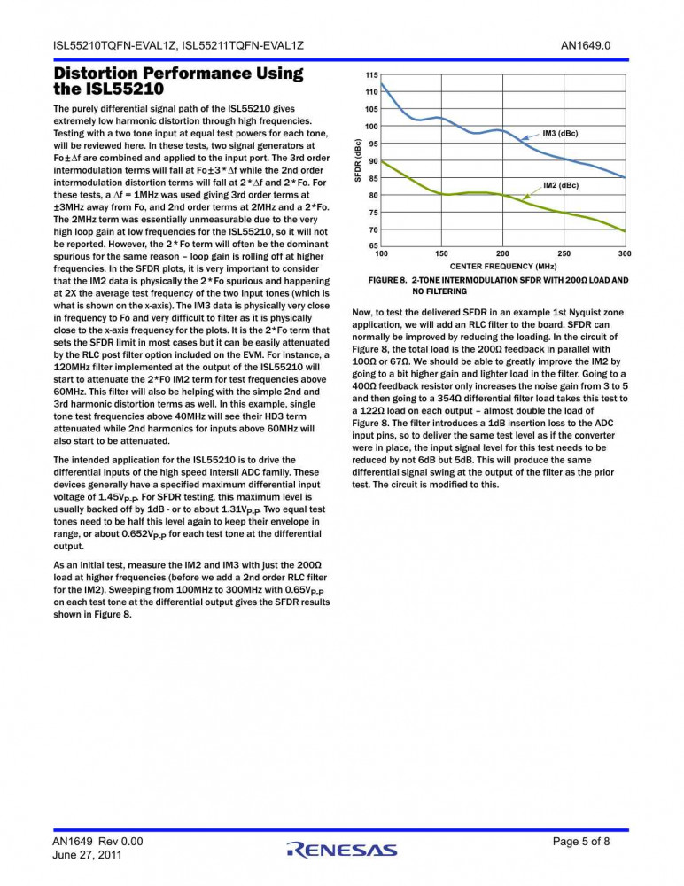 ISL55210 ADC filter application page 5