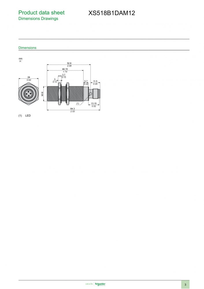 XS518B1DAM12 technical document page 3