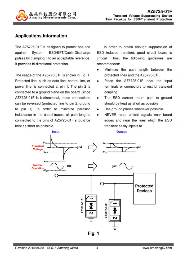 AZ5725-01F datasheet page 4