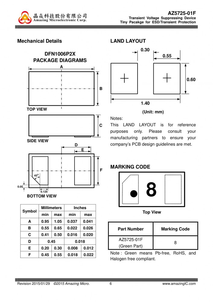 AZ5725-01F datasheet page 6