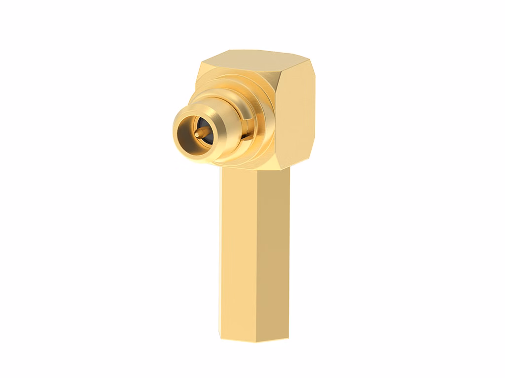 MCX Jack, Straight, PCB Receptacle, Surface Mount, Tri-Metal Plated, 100 Pieces Per Bag, 75 Ohms