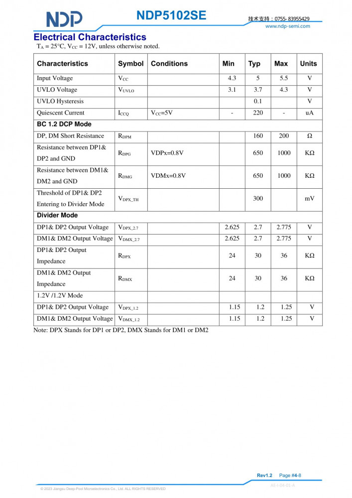NDP5102SE datasheet page 4
