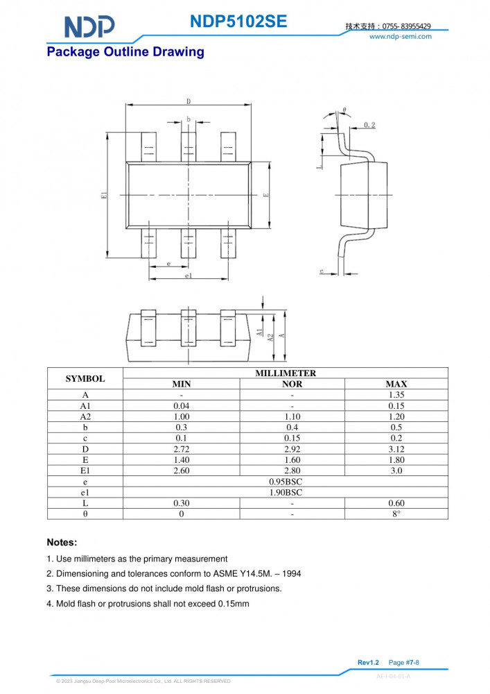 NDP5102SE datasheet page 7