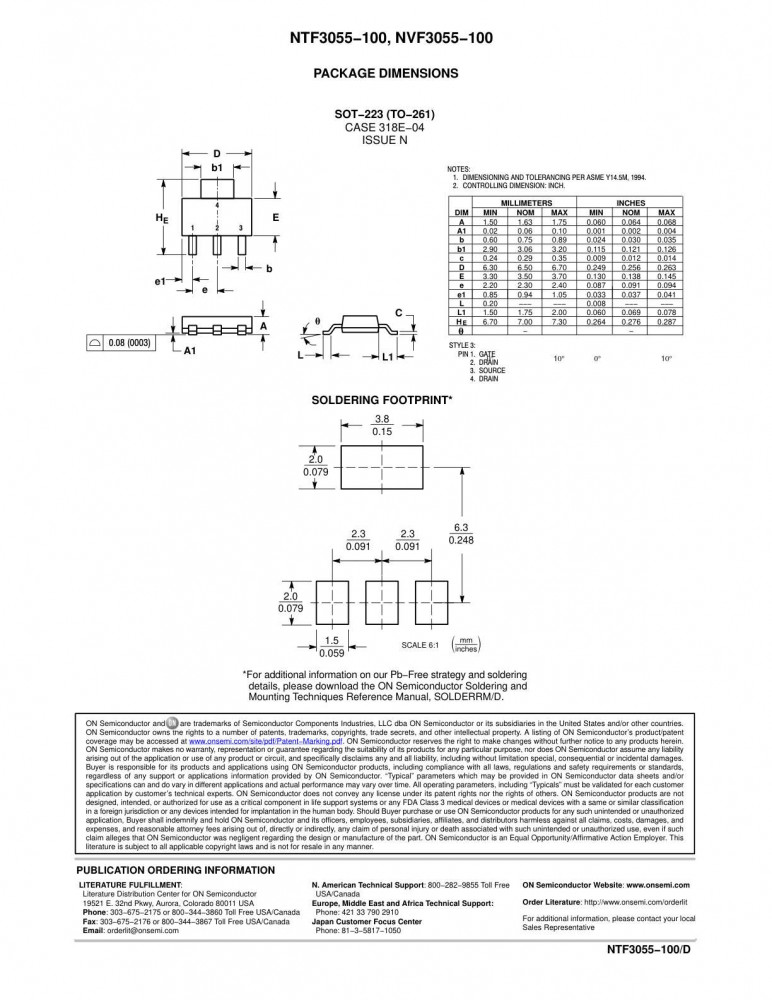 NTF3055-100T1G datasheet page 6