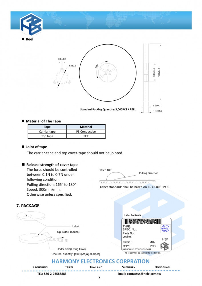 HELE X2B030000FA1H-X datasheet page 8