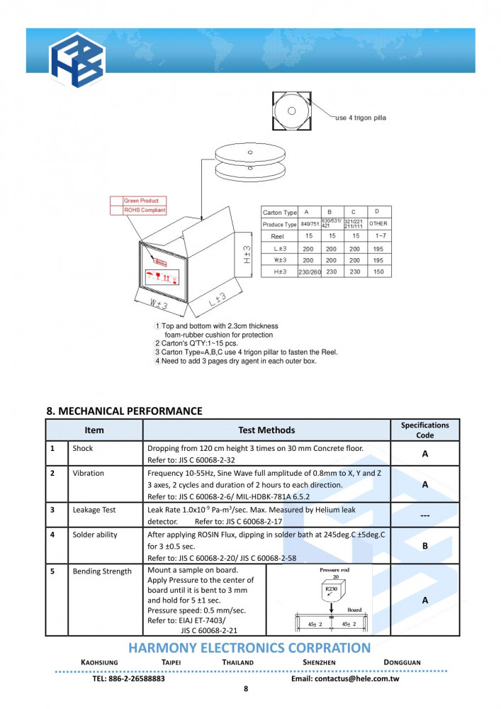 HELE X2B030000FA1H-X datasheet page 9