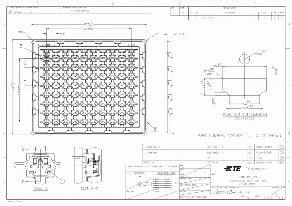 TE Connectivity 1746679-1 technical drawing page 2