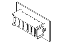 5.50mm Pitch EXTreme Ten60Power Vertical Receptacle Assembly, 2 Power Circuits