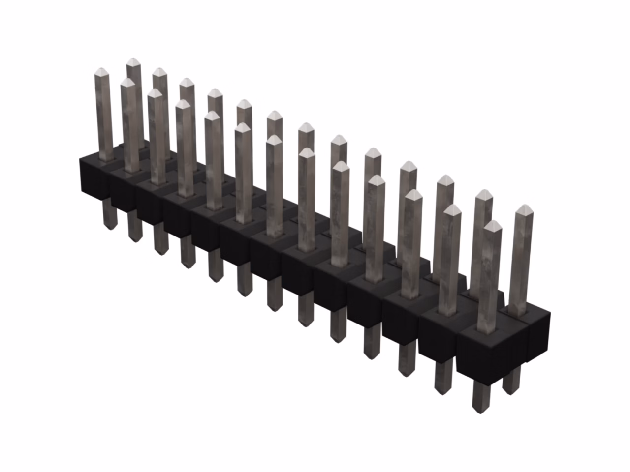 C-Grid Header, 2.54mm Pitch, Through Hole, Dual Row, Vertical, 26 Circuits, 2.54µm Tin (Sn) Plating, Tray Packaging, Lead-Free for sale