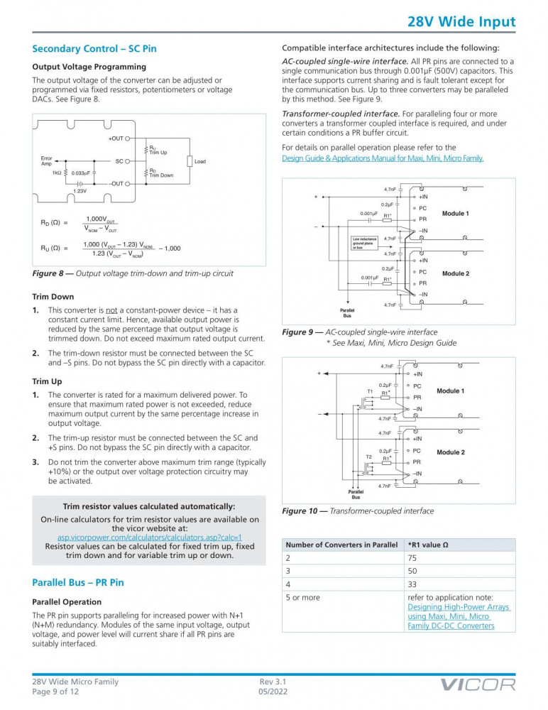 VICOR V28C5T50BF3 technical document page 9